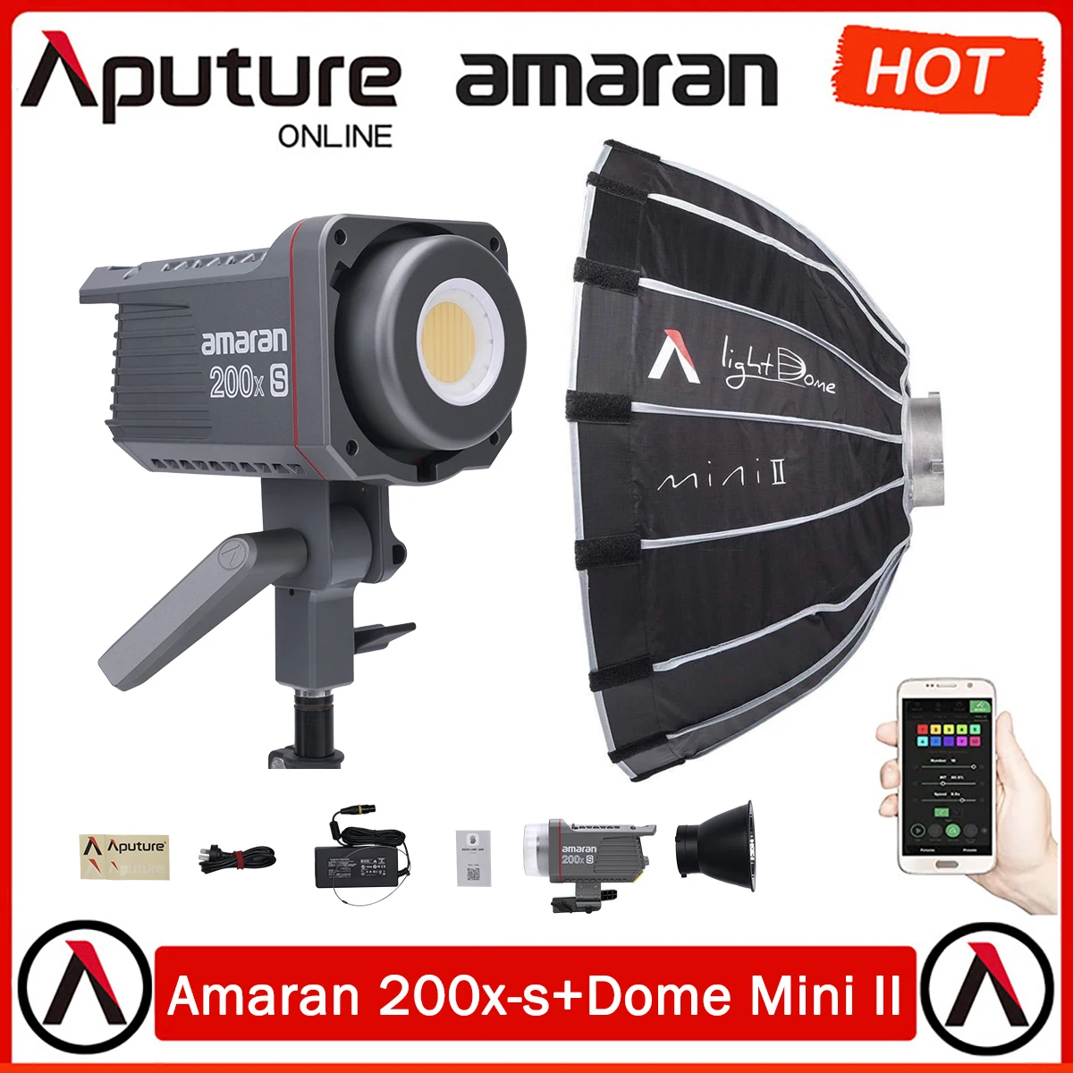 Aputure-Amaran-200X-S-rie-S-Atualizada-Luz-de-V-deo-LED-COB-Bi-Color ...