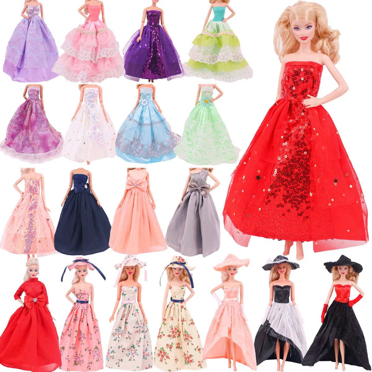 Barbies-Doll-Clothes-evening-Dress-Skirt-Suitable-For-11-5inch-Barbies ...