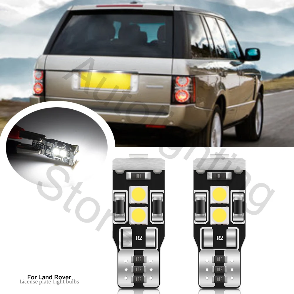 2pcs W5W T10 LED Car License Number Plate Light Bulb 12V No Error For ...