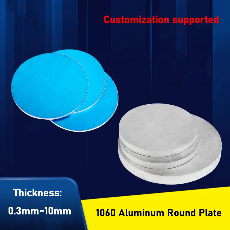 1060 Metal Aluminum Disc Thickness 0.3mm~10mm Diameter 50mm-300mm DIY ...