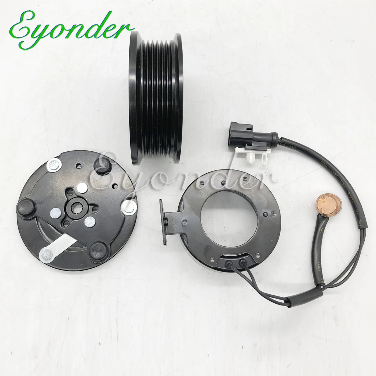 AC-Compressor-Clutch-Pulley-for-JAGUAR-S-TYPE-X200-4-0-4-2-SUPERCHARGER ...