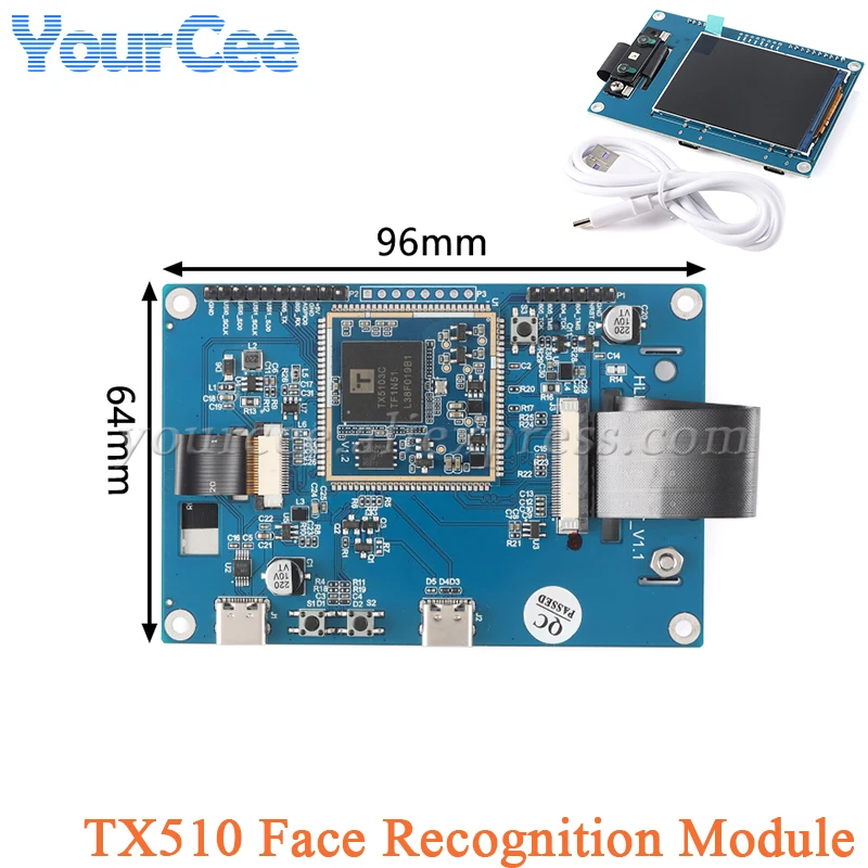 TX510-Face-Recognition-Module-HLK-TX510-3D-Camera-Infrared-Detection ...