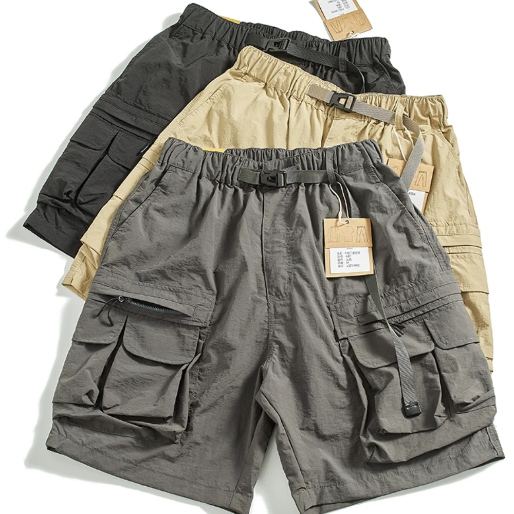 Functional-waterproof-quick-drying-cargo-shorts-Men-s-loose-thin-2024 ...