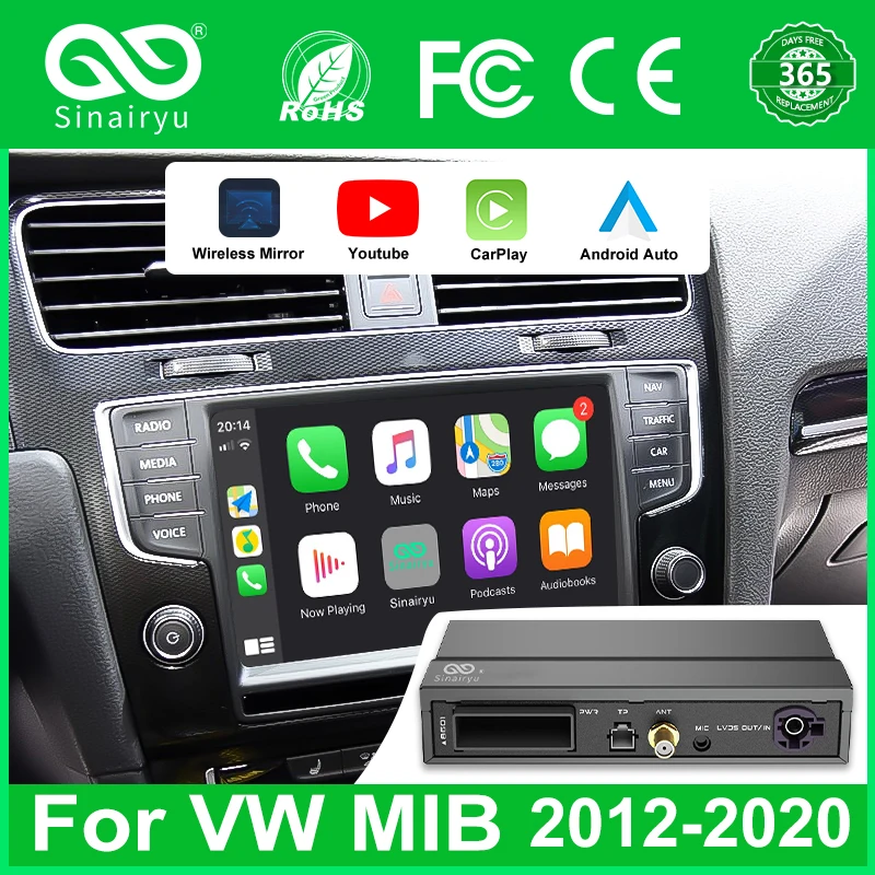 Sinairyu-Wireless-Carplay-For-VW-Volkswagen-Golf-Polo-Tiguan-Passat-b8-SEAT-Leon-Skoda-Octavia ...