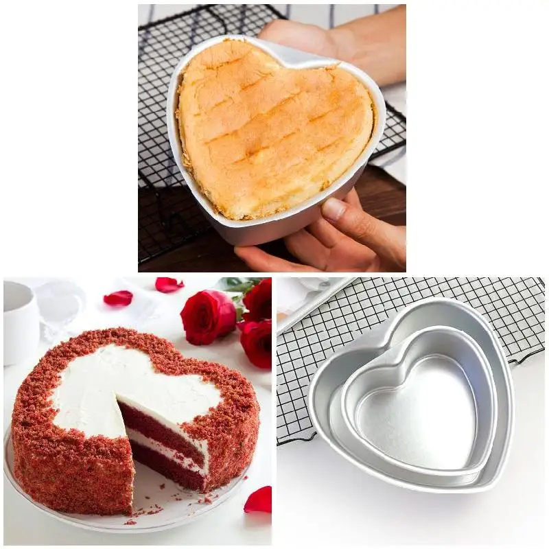 3-6-8-Inch-Heart-Shape-Cake-Mold-Aluminium-Alloy-DIY-Mousse-Pastry ...