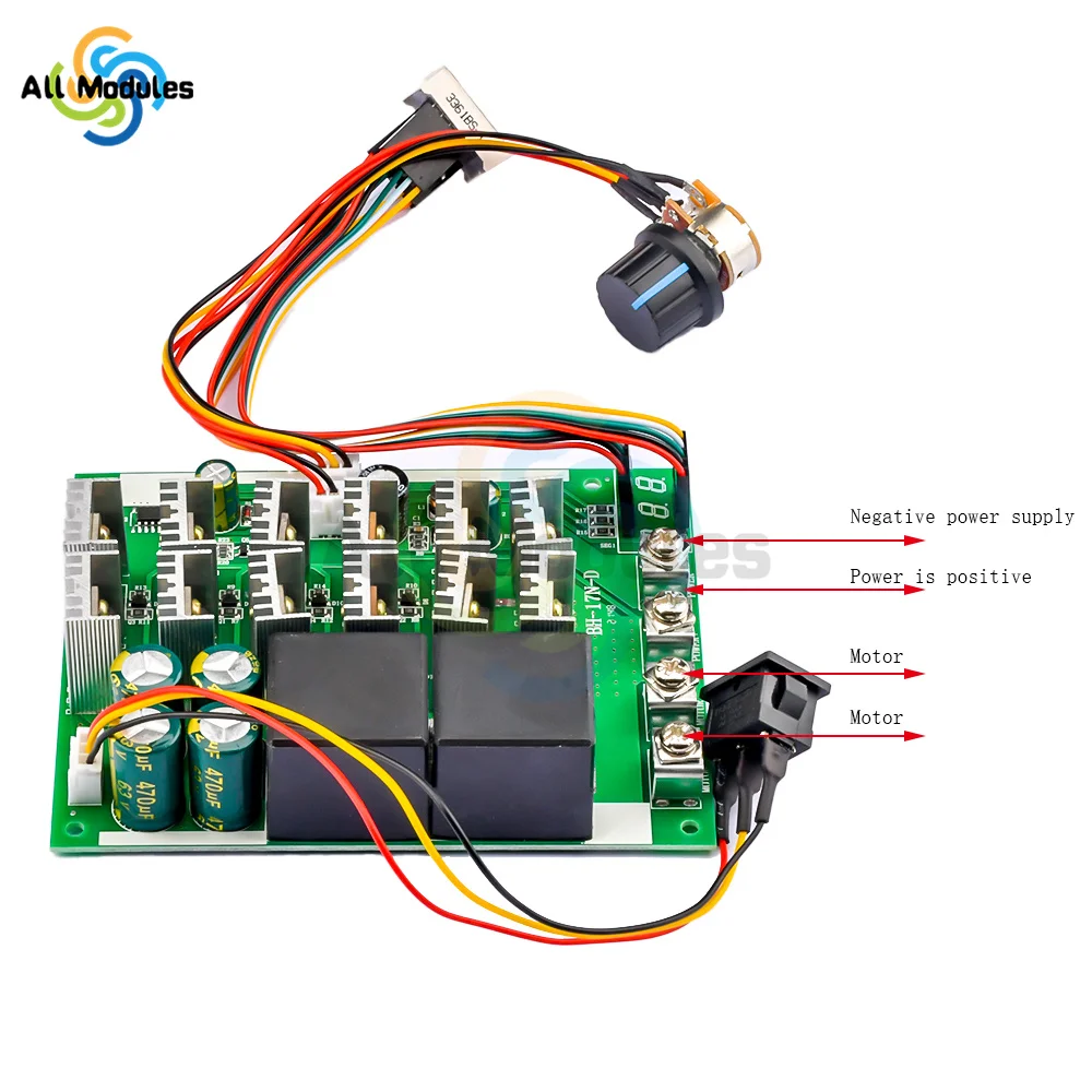 60A-DC-10-55V-Digital-display-PWM-speed-controller-module-forward ...