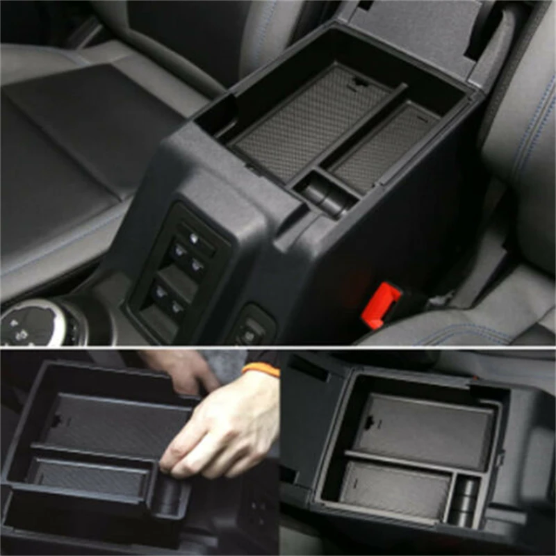 Car Center Console Organizer Armrest Storage Box For Ford Bronco 2/4 ...