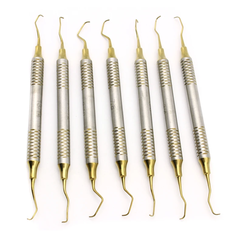 7pcs-Dentistry-Dental-Scaler-Periodontal-Gracey-Bone-Curettes-Set ...