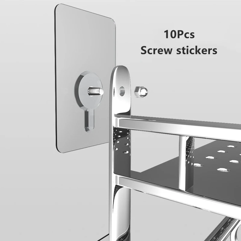 10pcs Strong Adhesive Seamless Sticky Wall Hook Nail Mounting Rack ...