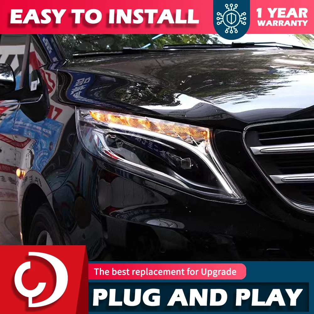 Car Styling Head Lamp for Benz Vito Headlights 2013-2019 W447 LED ...