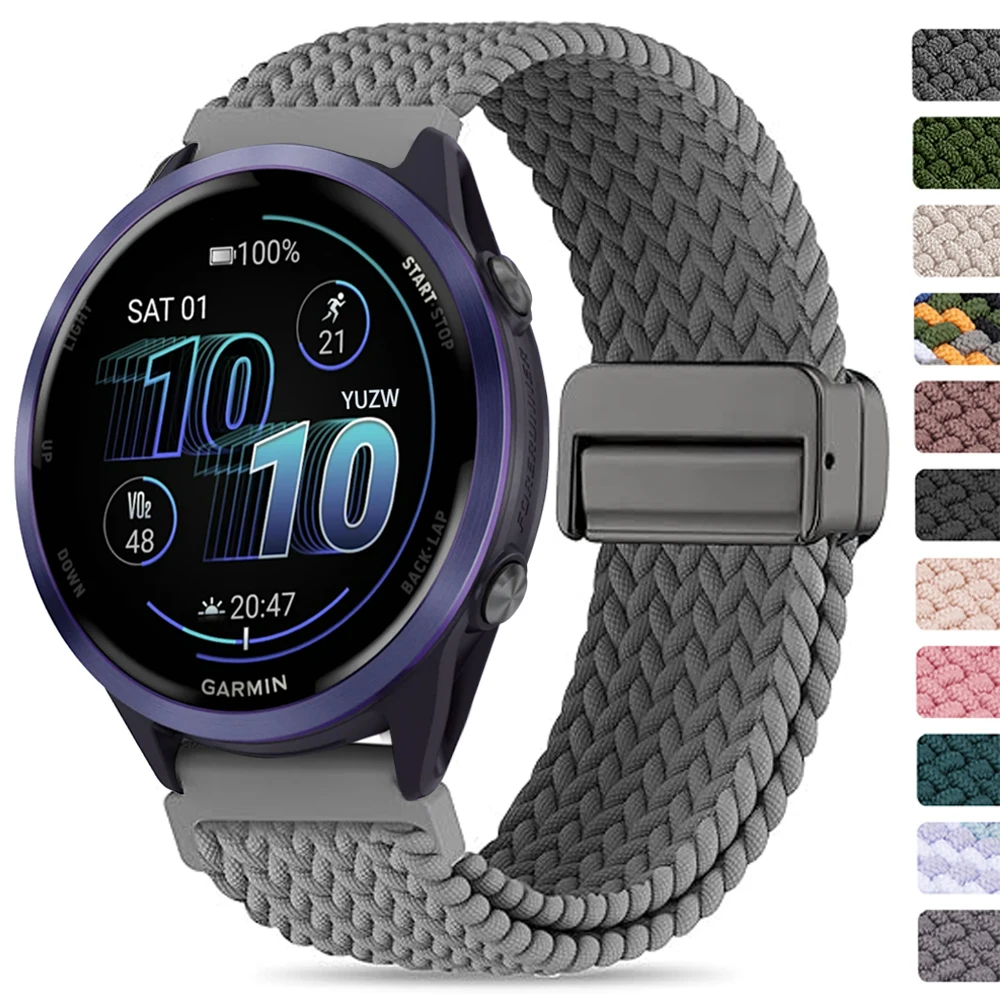 Para Garmin Forerunner 570 265 255 música deporte correa de nailon ...