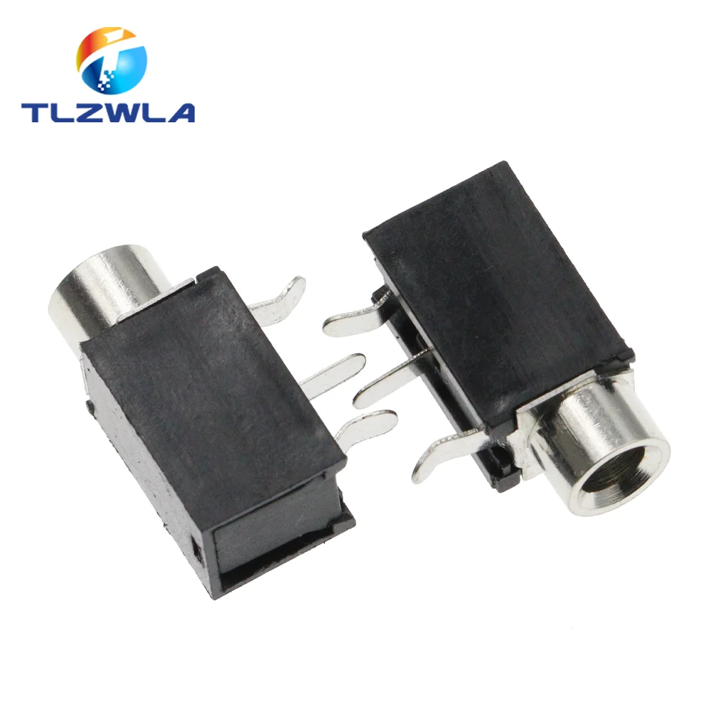 10PCS-PCB-Mount-PJ-316-3-5mm-Female-Jack-3-Pin-Socket-Headphone-Jack ...