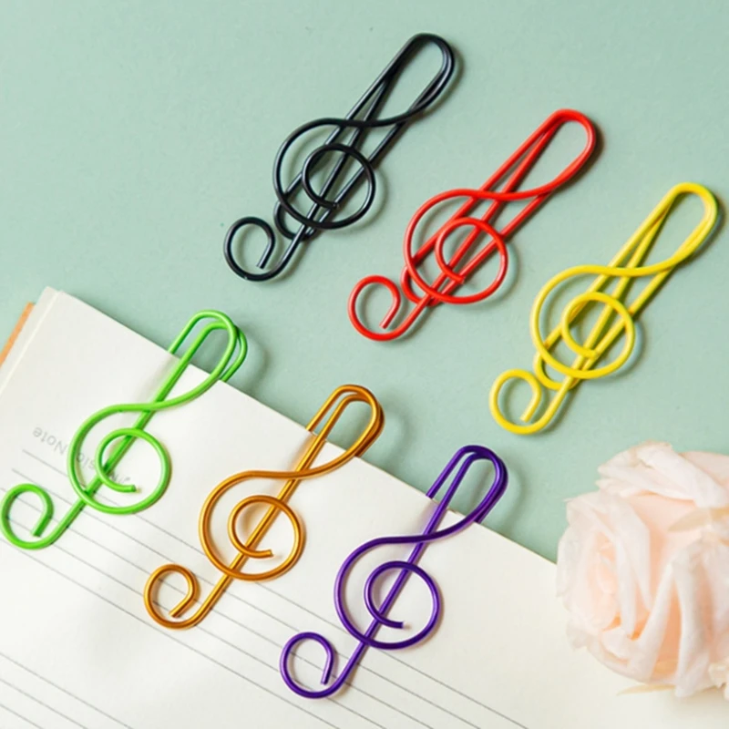 50Pieces-Musical-Note-Paper-Clip-Metal-Paperclip-File-Holder-Clip-Book ...
