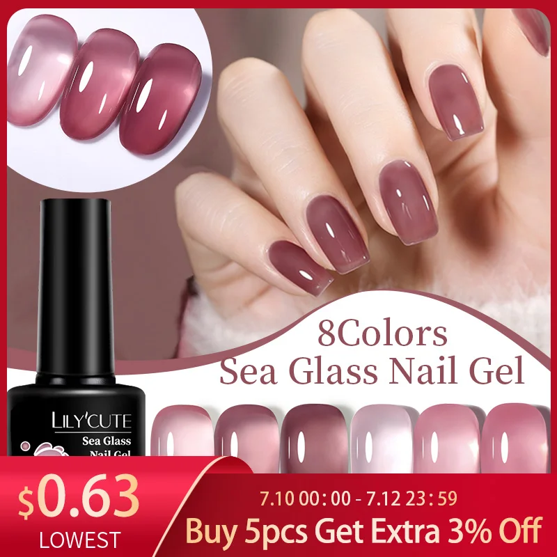 LILYCUTE-esmalte de Gel semipermanente para uñas, barniz para manicura semipermanente, color ...