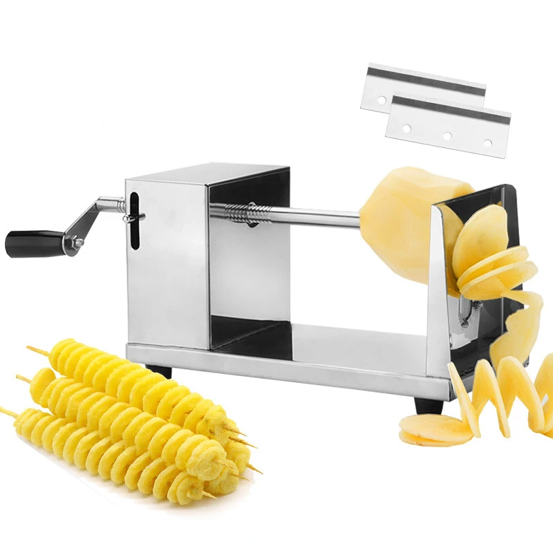 Tornado Spiral Potato Cutter Manual Stainless Steel Twisted Potato ...