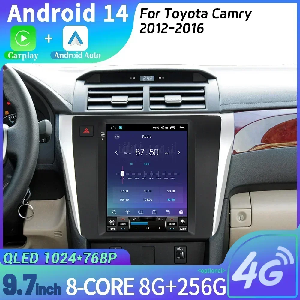 9.7inch For Toyota Camry 2012-2016 Car Radio Multimedia Android Video ...