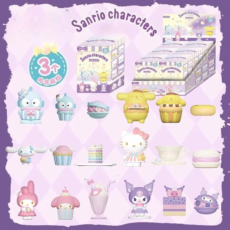 Sanrio Figures Hello Kitty Melody Kuromi Cinnamon Mini Cute Scene Roll ...