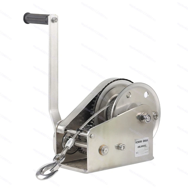 Hand winch 304 stainless steel two-way self-locking small household ...