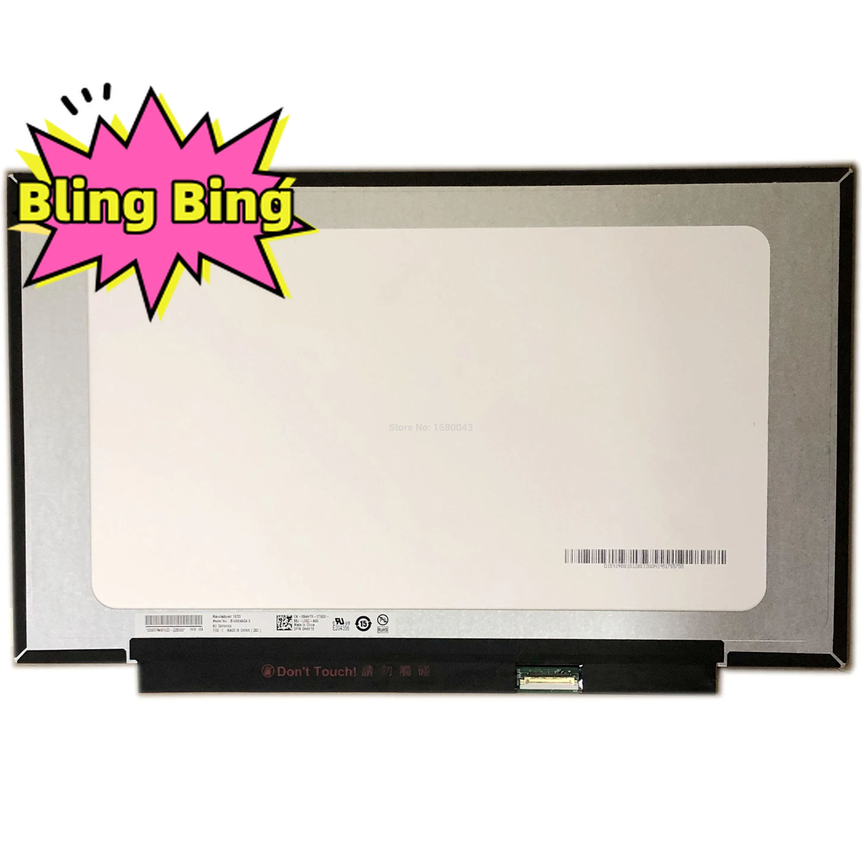 B140HAN04.5 fit IPS LCD LED Screen B140HAN04.0 NV140FHM-N62 N61N140HCA ...