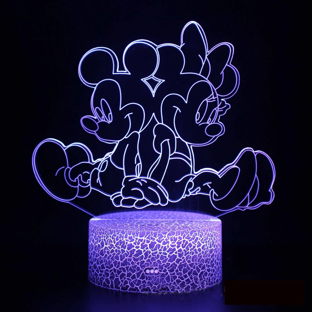 Disney-Cartoon-3D-Night-Light-Mickey-Mouse-Clubhouse-LED-Color-Changing ...