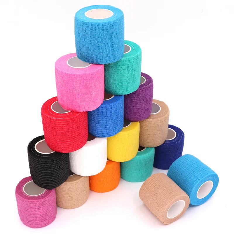 10 Rolls Self Adhesive Elastic Sports Bandage Wrap - Joints & Limbs ...