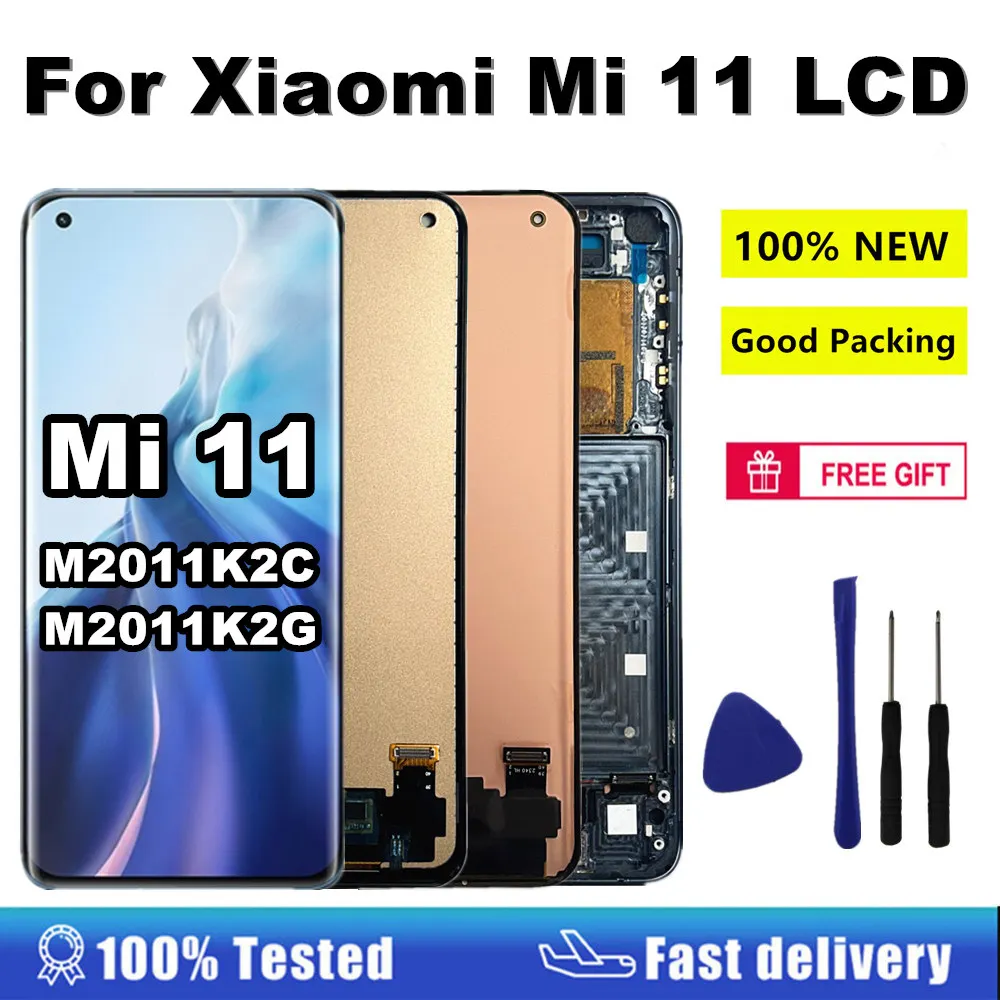 OEM AMOLED Display For Xiaomi Mi 11 LCD Display Touch Screen Digitizer ...
