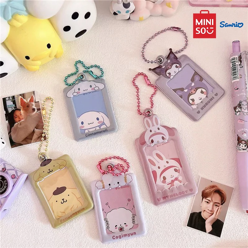 MINISO-Sanrio-Hello-Kitty-1-IN-Photo-Card-Holder-Portable-Cute-Kuromi ...
