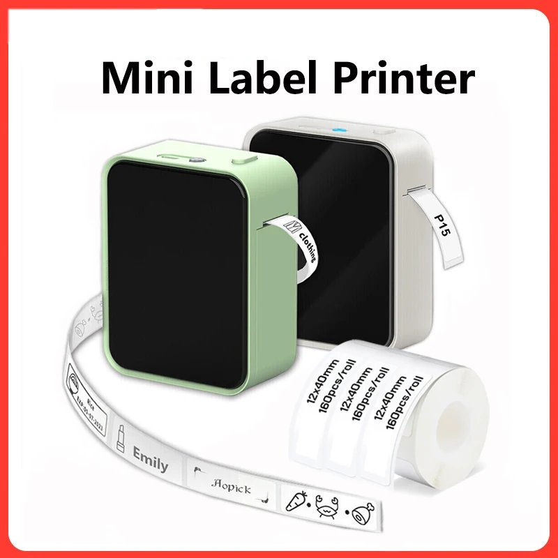P15-Mini-Portable-Sticker-Bluetooth-Printer-Thermal-UV-Printer-Stickers-Without-Ink-Self ...