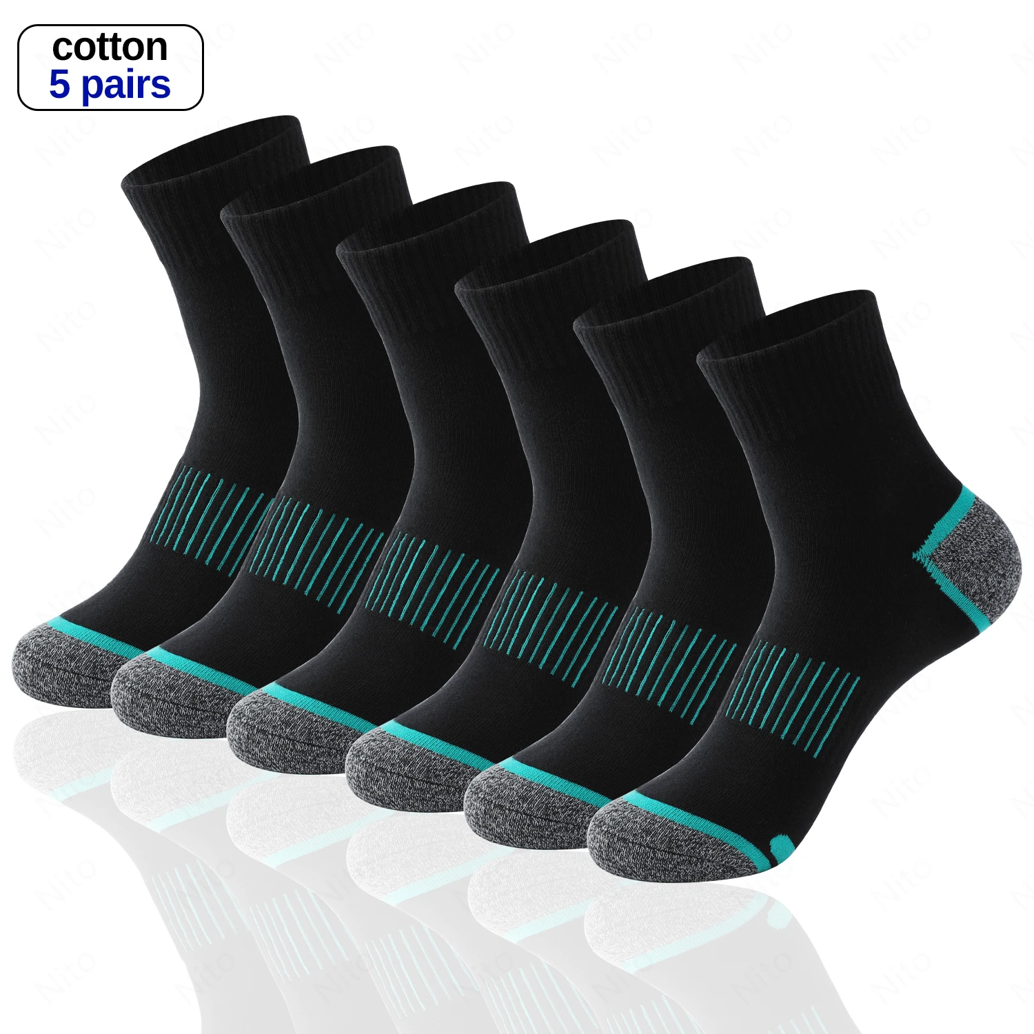 High Quality Lot Men's Socks Casual Breathable Run Sports Socks 5 Pairs ...