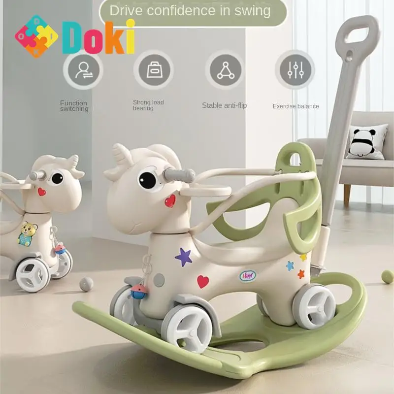 DokiToy-Rocking-Horse-Trojan-Horse-Children-Rocking-Horse-Baby-Roller ...