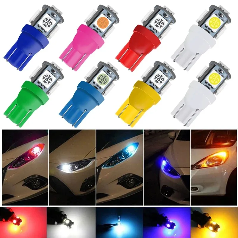 50pcs-t10-led-light-5050-5smd-Car-signal-lights-w5w-194-Interior-lights ...