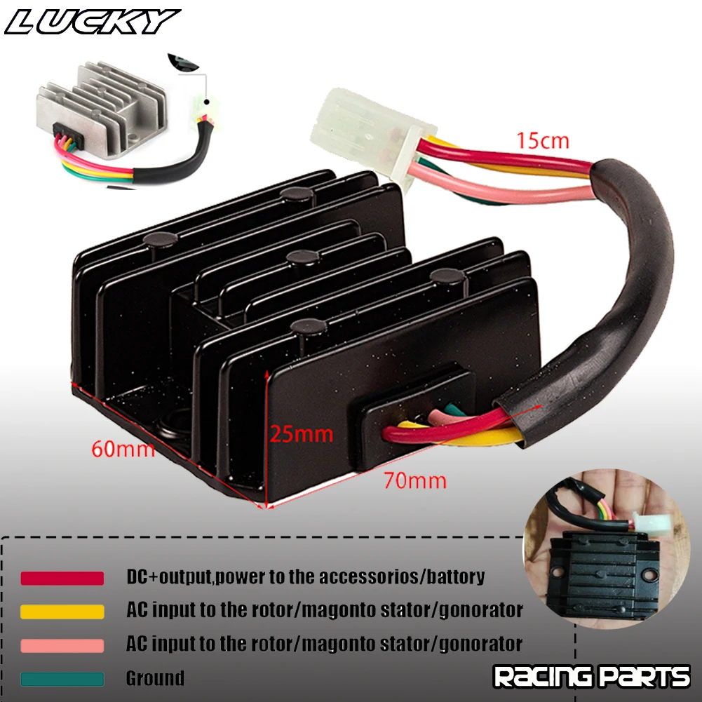 4 Wires Voltage Regulator Rectifier Motorcycle Boat Motor Mercury ATV ...