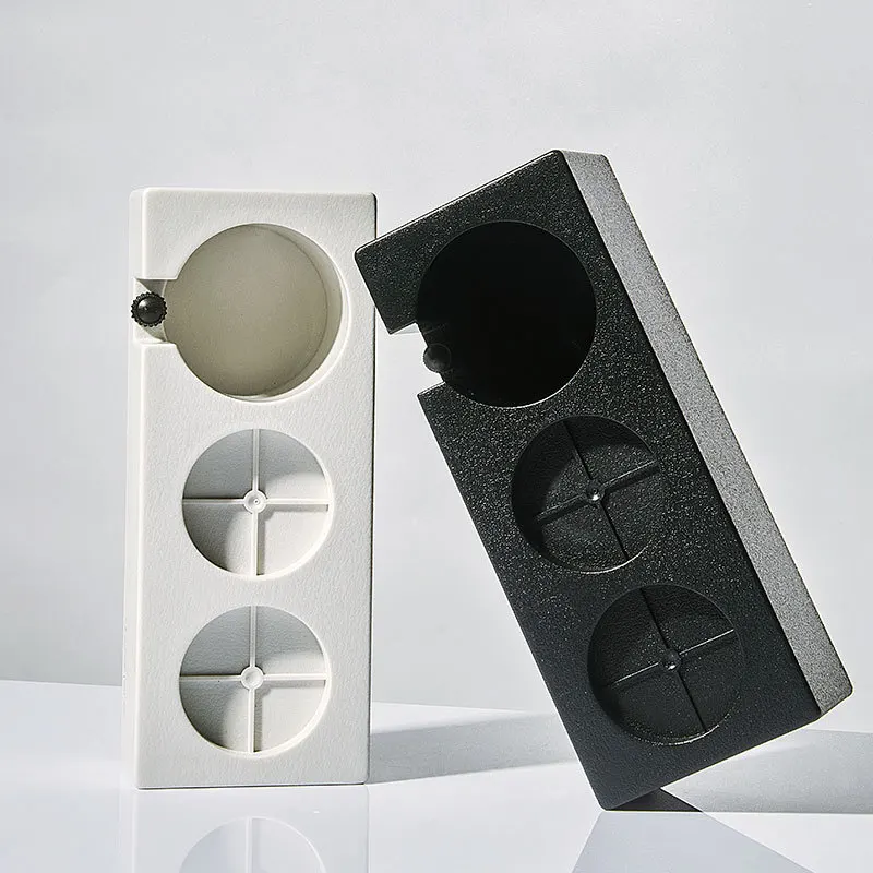 58mm 커피 탬퍼 홀더 매트 필터 스탠드 에스프레소 스테이션 포터필터 브레빌 드롱기 메이커 지원 기본 랙 티몬