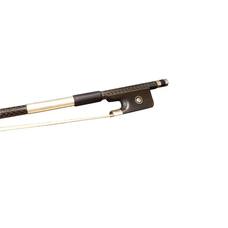 Freeshipping-Wtsfwf-4-4-Plaid-Black-Carbon-Fiber-Viola-Bow-Ebony-Frog ...