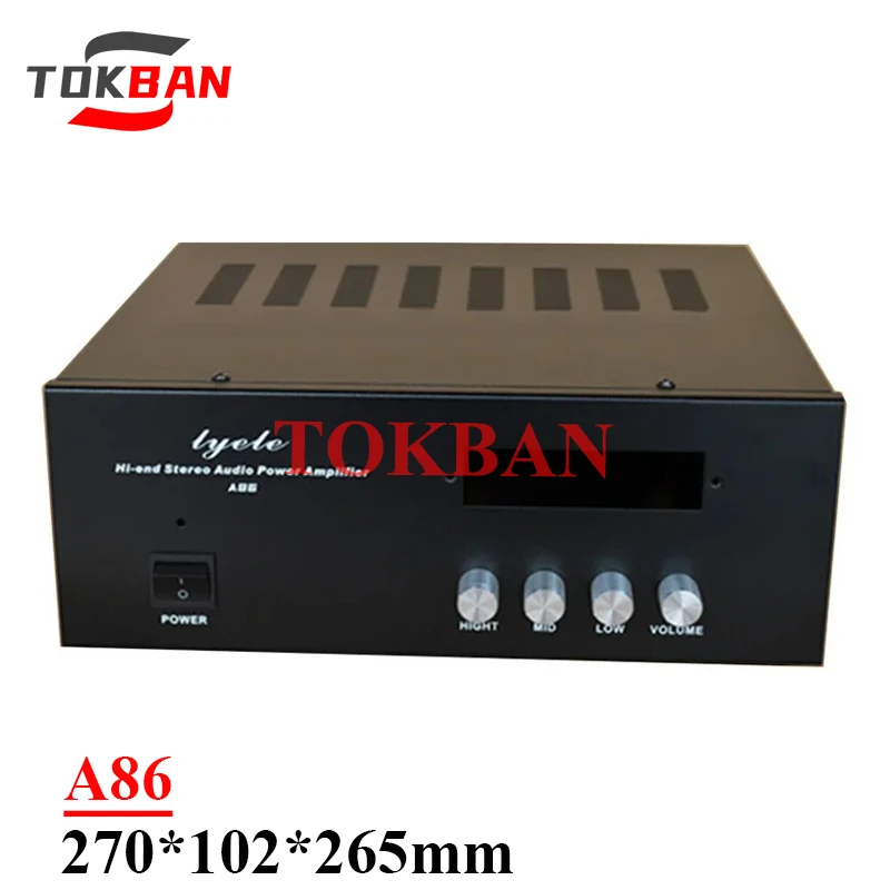 Tokban-A86-270-102-265mm-Power-Amplifier-Chassis-Enclosure-Treble-Midrange-Bass-Adjustment-MP3 ...