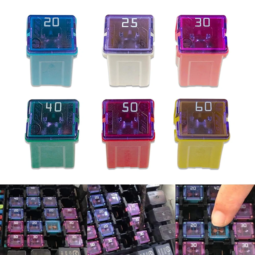6Pcs Jcase Fuse Kit Mini Jcase Fuse Assortment Tall Profile Plug-in ...
