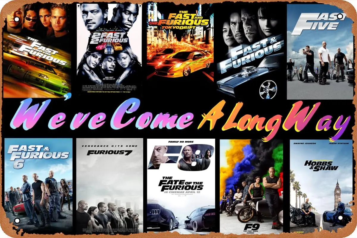 The-Fast-and-the-Furious-Movie-Poster-Vintage-Look-Metal-Sign-for-Cafe ...