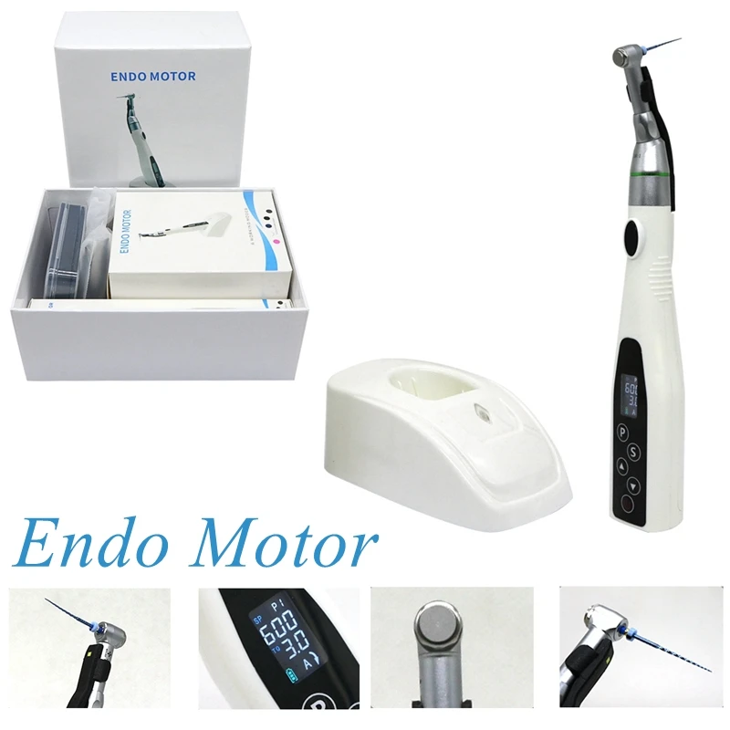 Endo Motor dental com lâmpada LED 16:1 Padrão Contra Angle Endodôntico ...