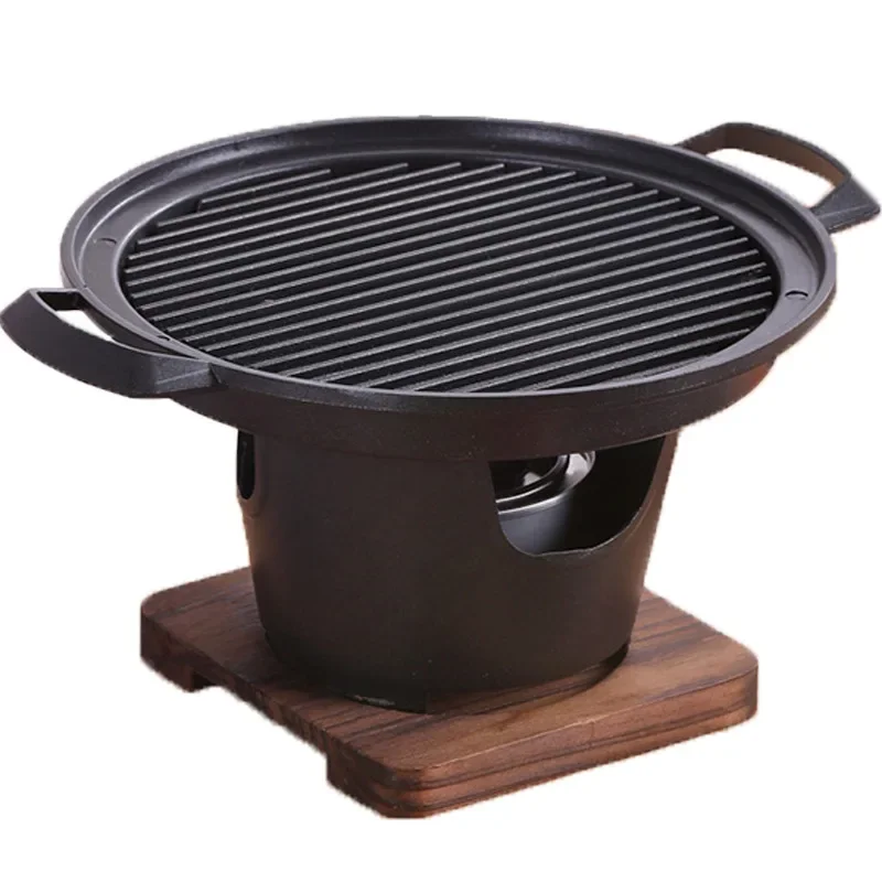 Mini-BBQ-Grill-Japanese-Alcohol-Stove-One-Person-Home-Smokeless ...