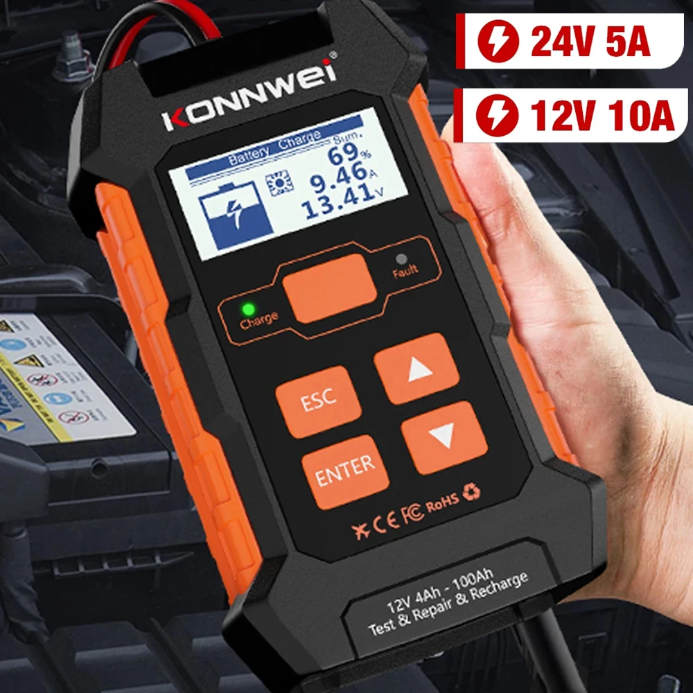 KONNWEI-KW520-12V-10A-24V-5A-automatyczny-Tester-akumulator-do-ci-ar ...