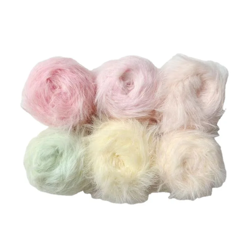10balls-500grams-Super-Soft-Fur-Yarn-Chunky-Fluffy-Faux-Mink-Fur ...