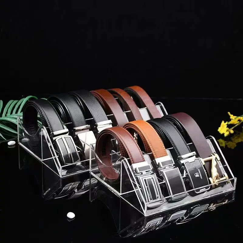 Transparent-Acrylic-Belt-Display-Box-Clothing-Store-Belt-Decoration ...