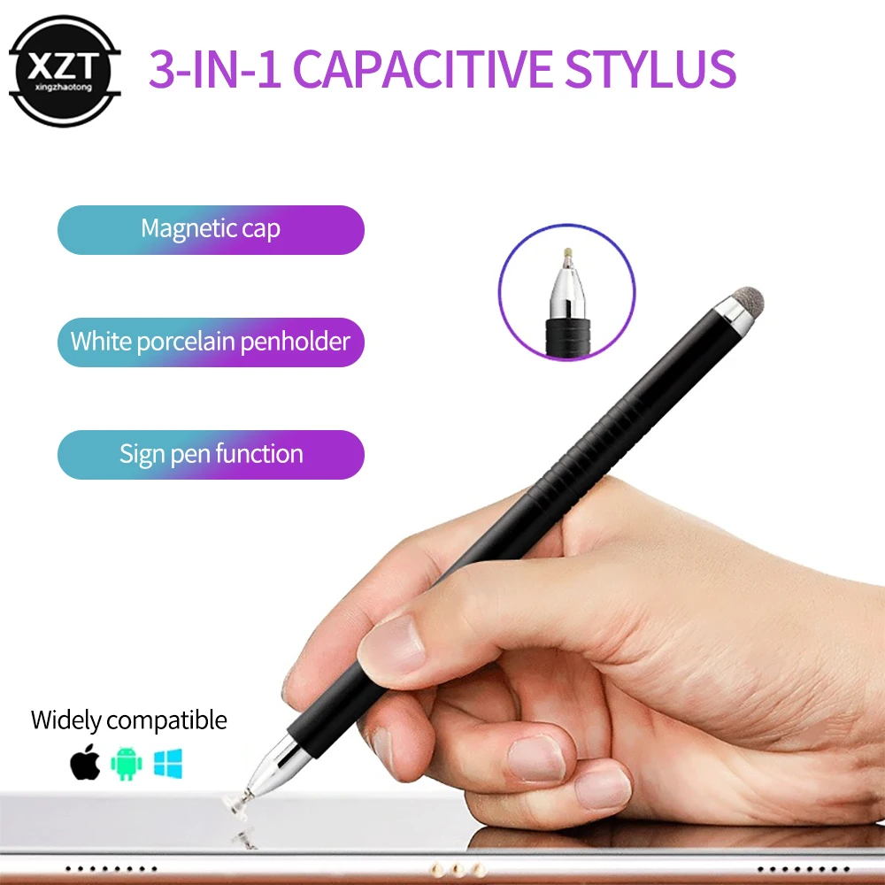 3-in-1-Multi-purpose-Capacitive-Touch-Pen-Magnetic-Suction-Handwriting ...