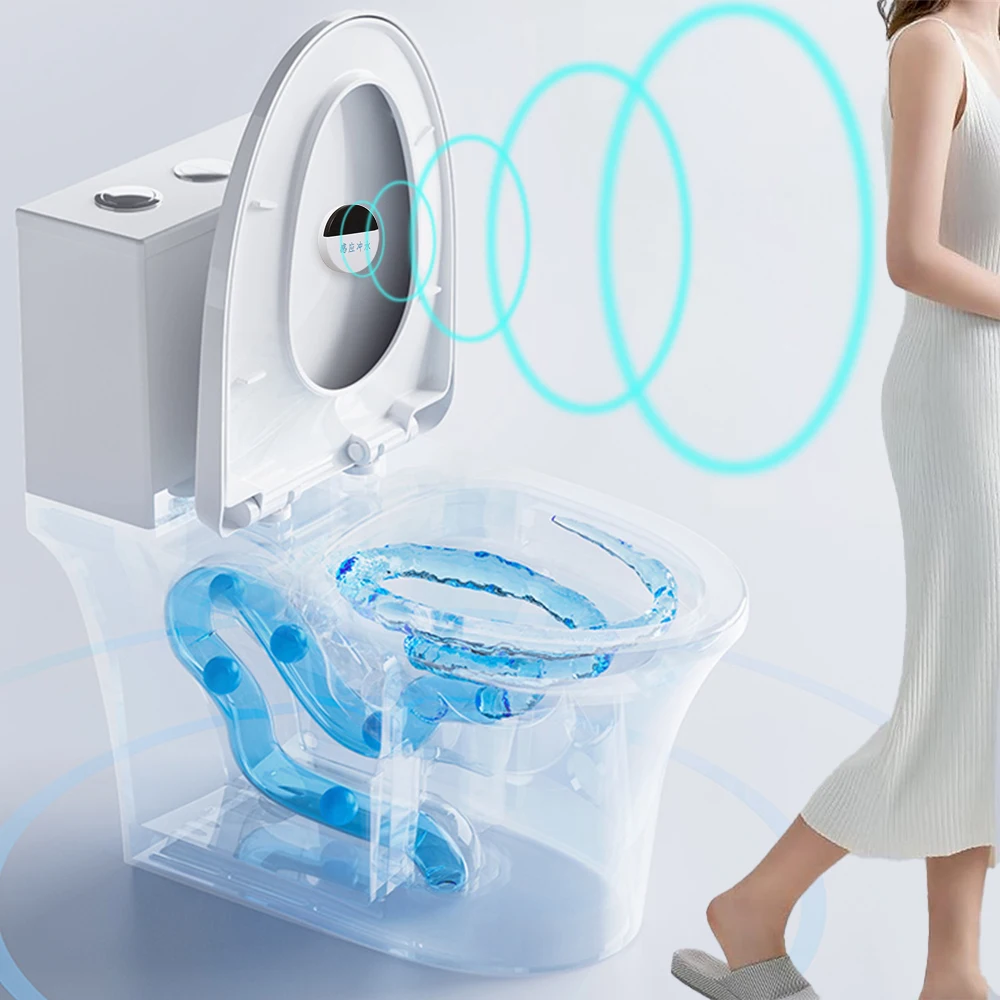 Bathroom-Accessories-Infrared-Smart-Wireless-Flush-Valve-Household ...