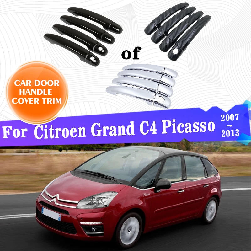 For Citroen Grand C4 Picasso 2007-2013 Car Door Handle Covers Gloss ...