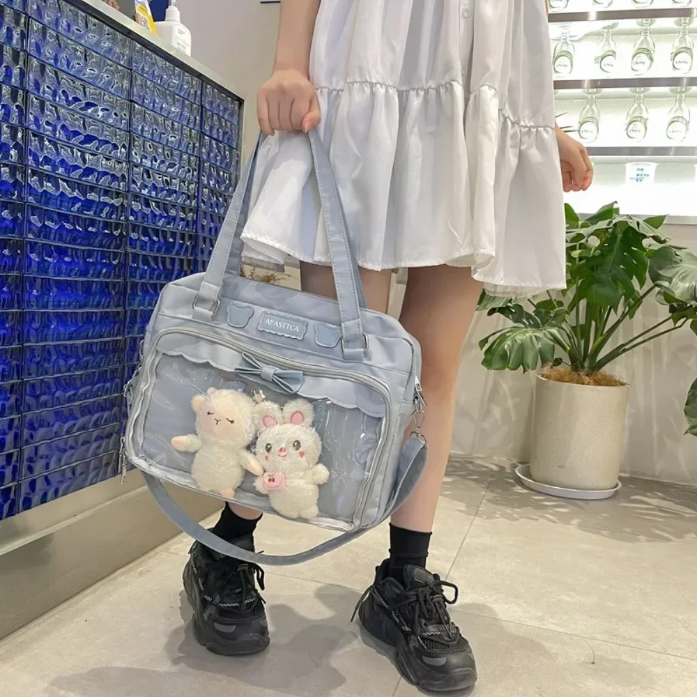Japanese-Cute-Transparent-Canvas-Itabag-Fashion-Girls-One-Shoulder-Bag ...