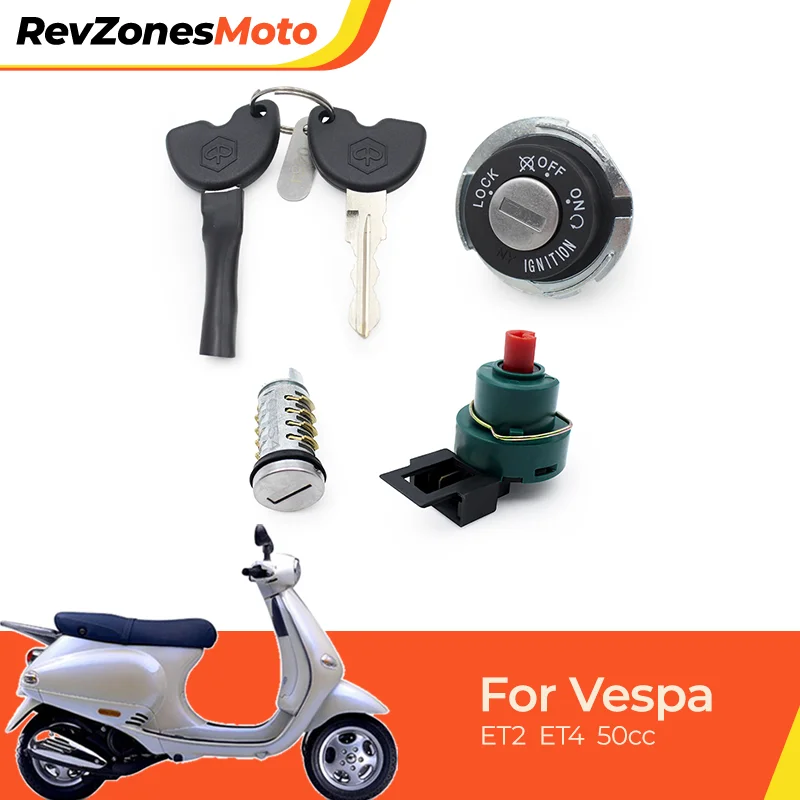 Motorcycle Vespa ET2 ET4 50cc Ignition Switch Lock Set with Key ...