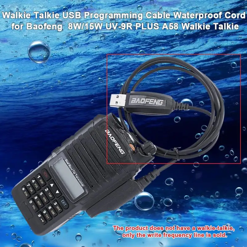 For Baofeng UV-9R Waterproof USB Programming Cable DriverFor BaoFeng UV ...