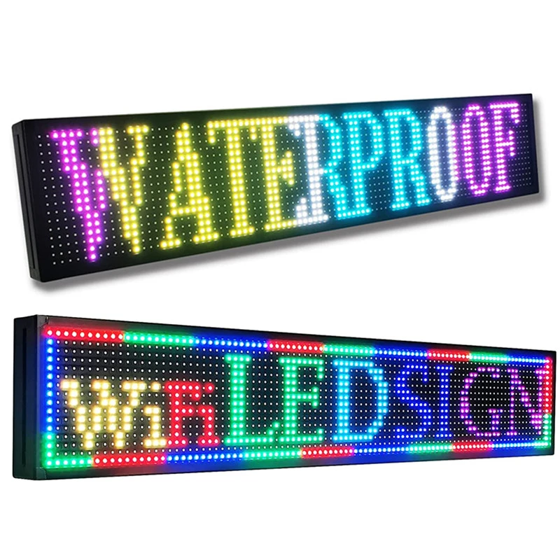 Outdoor Full Color P10 Wifi Scrolling Texts Messages Board Programmable ...