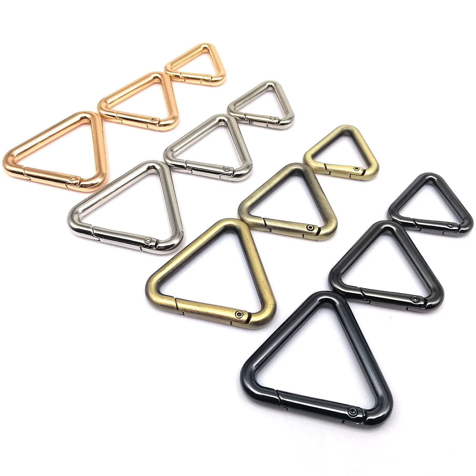 Metal-Triangle-Spring-Ring-Open-Leather-Bag-Handbag-Belt-Strap-Buckle ...